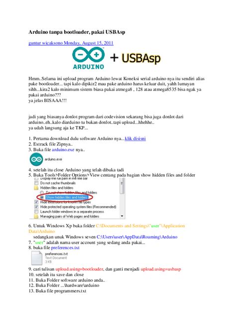 Doc Arduino Tanpa Bootloader Pakai Usbasp Riki Rikia