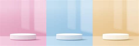 배경 벡터 디자인의 그림자가 있는 제품 프레젠테이션 브랜딩 및 패키징 프레젠테이션 스튜디오 스테이지를 위한 코스메틱 배경 및 세트 프리미엄 연단 디스플레이 프리미엄 벡터