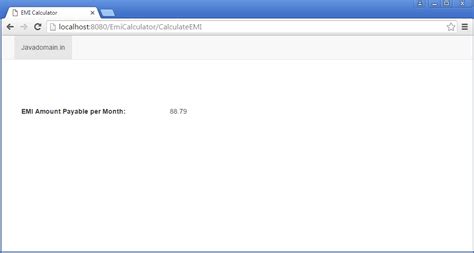 Emi Calculator Using Jsp Servlet And Bootstrap Ngdeveloper