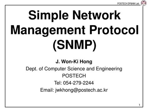 PPT Simple Network Management Protocol SNMP PowerPoint Presentation ID