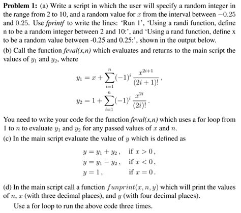Solved Problem A Write A Script In Which The User Will Chegg