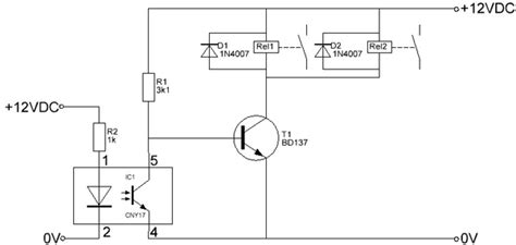 12v Relais Trigger Via Optocoupler Forum Circuits Online