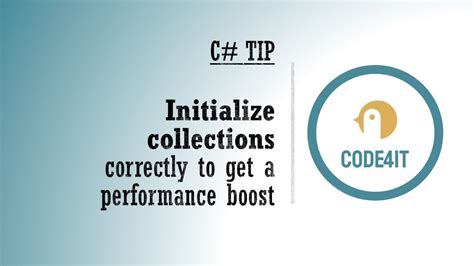 C Tip Improve Memory Allocation By Initializing Collection Size R
