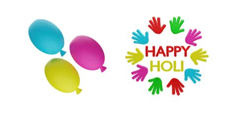 Holi Water Balloons And Happy Holi 3d Cursor Sweezy Custom Cursors