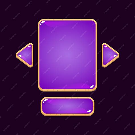 Premium Vector Set Of Wooden Jelly Game Ui Board Pop Up For Gui Asset Elements