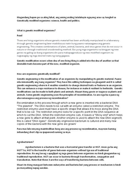 Sts Report Script Pdf Plasmid Genetic Engineering