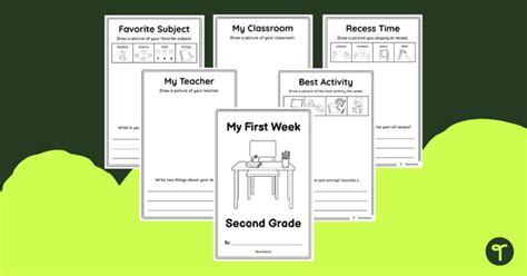 My First Week Of Second Grade Mini Book Teach Starter