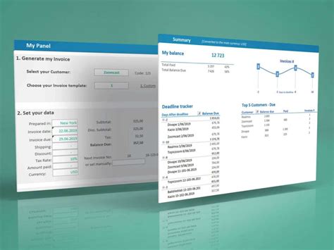 Excel Invoice Generator Tracker Dashboard LuxTemplates