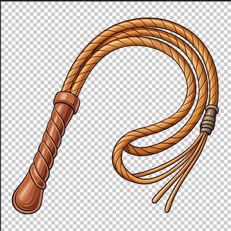 Handdrawn Whip Cartoon Vector Illustration Clipart Premium Ai