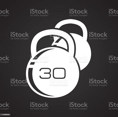 그래픽 및 웹 디자인 현대 간단한 벡터 기호에 대 한 검은 배경에 무게 아이콘 인터넷 개념입니다 웹사이트 디자인 웹 버튼 또는 모바일 애플 리 케이 션에 대 한 최신 유행