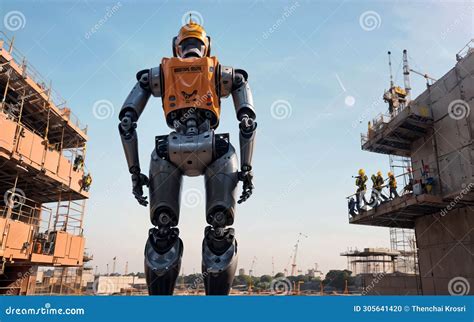 Building Tomorrow Enhancing Safety And Efficiency In Construction With Robotics Stock