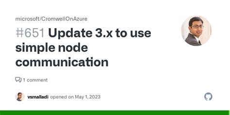 update 3 x to use simple node communication · issue 651 · microsoft