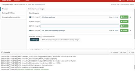 Awrl1432 The Sbl Upgrade Cannot Run Sensors Forum Sensors Ti E2e Support Forums