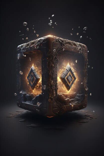 Premium Ai Image There Is A Picture Of A 3d Image Of A Cube With Diamonds Generative Ai