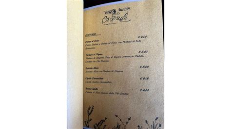Menù Completo E Carta 2024 Agriturismo Ca Fenile A Alzano Lombardo