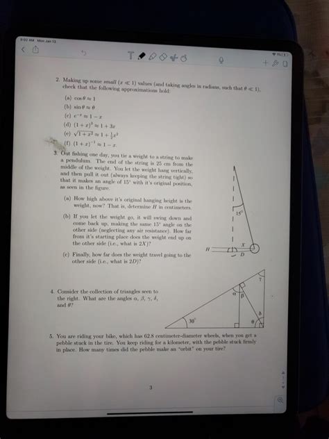 Solved 9 02 AM Mon Jan 13 2 Making Up Some Small X