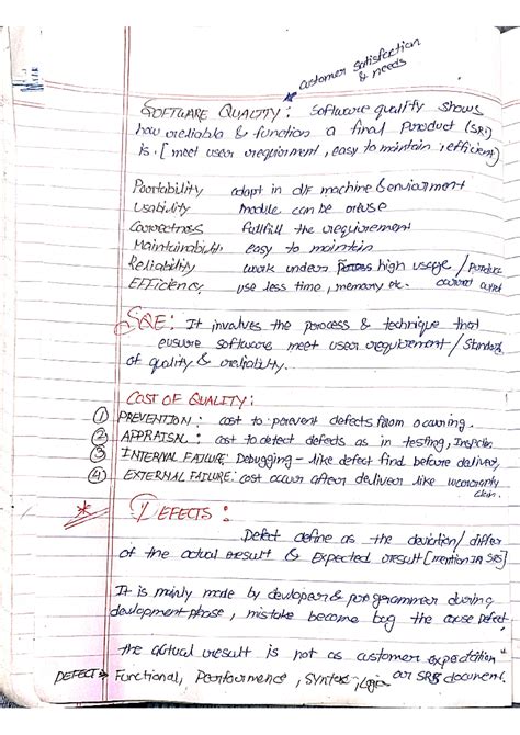 SQE Important Questions With Answers To Always Remem Customer Needs SOFTWARE QUALITY