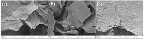 SEM Images Of The Prepared GO Sheets A GO RAFT B And GO MIPs C Download Scientific