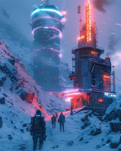 The Cyberpunk Winter Rest Stations