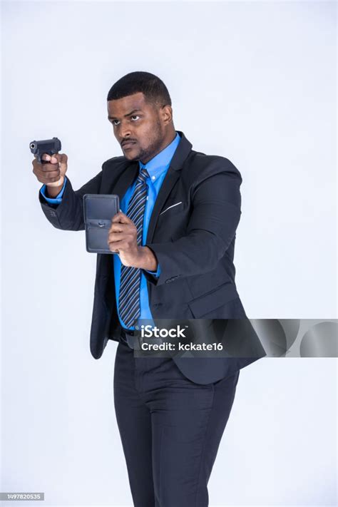 Undercover Law Enforcement Special Agent With Weapon A Secret Service