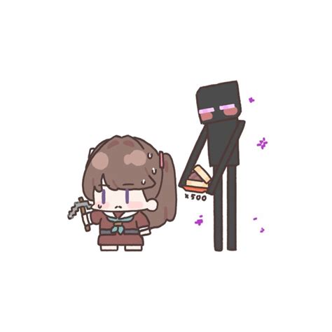 Sunkeun Enderman Fujishima Megumi Link Like Love Live Love Live Minecraft Commentary