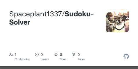 Github Spaceplant1337sudoku Solver