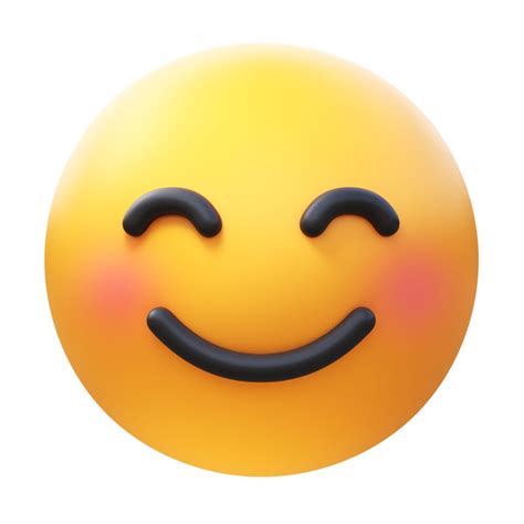 Smiling Face With Smiling Eyes Emoji Icon In 3d Fluency Style