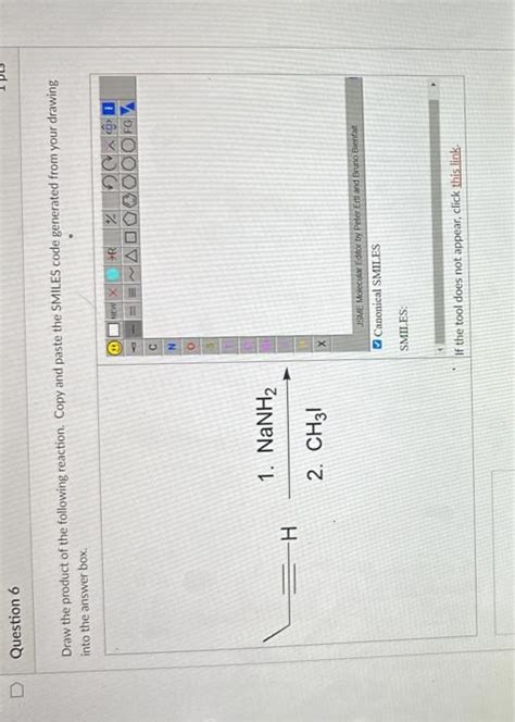 Solved Draw The Product Of The Following Reaction Copy And