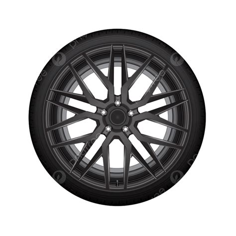 흰색 배경 그림에 현실적인 벡터 검은 합금 자동차 바퀴 타이어 스타일 스포츠 타이어 현대의 탄성 고무 Png 일러스트 및 벡터 에 대한 무료 다운로드 Pngtree