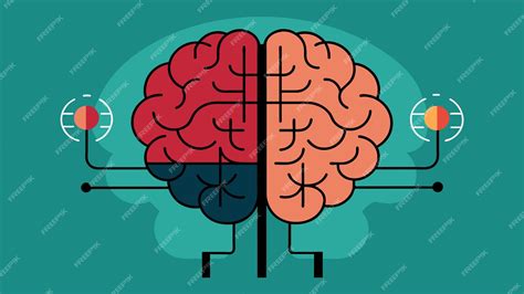 A Splitscreen Illustration Depicting Two Brains One With A Typical Language Processing Pattern