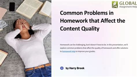 PPT Common Problems In Homework That Affect The Content Quality