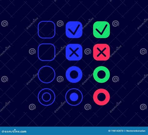 Ui Elements Kit Stock Vector Illustration Of Marker 198142870
