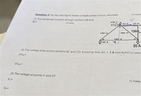 Solved Question For The Next Figure Shows A Single Phase Chegg
