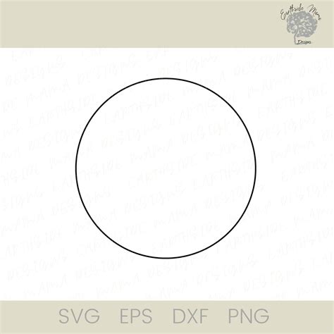 Circle Outline Svg Bundle Circle Cut File Circle Engraving Pattern Circle Shape Multi Size Etsy