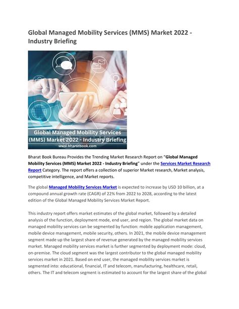 Ppt Global Managed Mobility Services Mms Market 2022 Industry