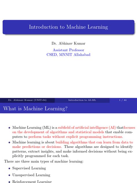 Emailing Unit 04 Ai Ml Mnnit Download Free Pdf Machine Learning