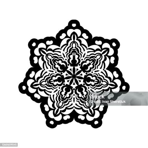 꽃 모양의 장식 장식품 메뉴 인쇄 및 엽서에 적합합니다 흰색 배경에 격리 벡터 일러스트레이션 0명에 대한 스톡 벡터 아트 및 기타 이미지 Istock