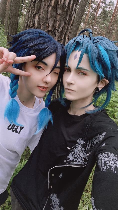 Anemo Lovers Xiao X Venti Cosplay Yaoi Xiaoven Genshin Impact By Us