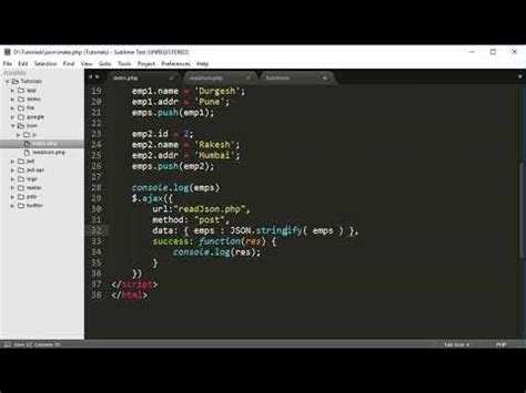 Access Javascript Data In Php YouTube
