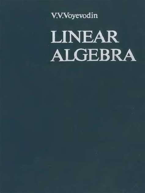 Linear Algebra Mir 1983 Download Free Pdf Operator Mathematics Matrix Mathematics