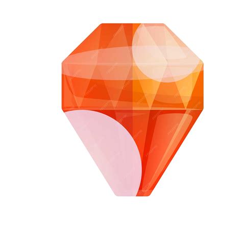 Premium Vector Red Ruby Icon Cartoon Of Red Ruby Vector Icon For Web Design Isolated On White