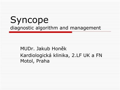 Ppt Essential Syncope Diagnostic Algorithm And Management Powerpoint Presentation Id 9247634