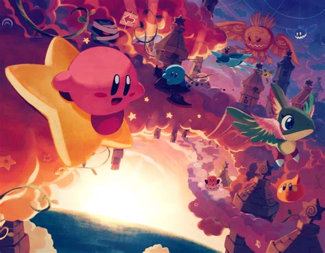 Kirbys Dream Adventure Vibrant Hd Video Game Wallpaper By すびかか