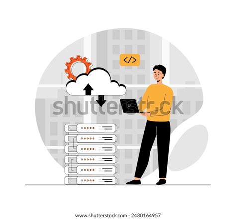 Saas Concept Software Service Cloud Computing Stock Vector Royalty Free 2430164957 Shutterstock