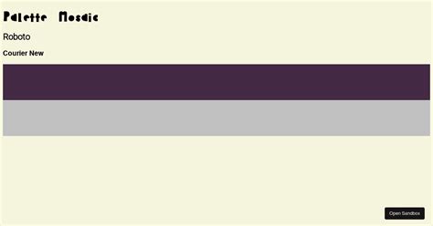 Fonts And Colors Starter Code Forked Codesandbox