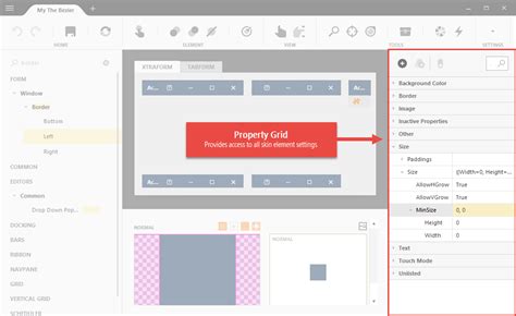 Workspace Winforms Skin Editor Devexpress Documentation