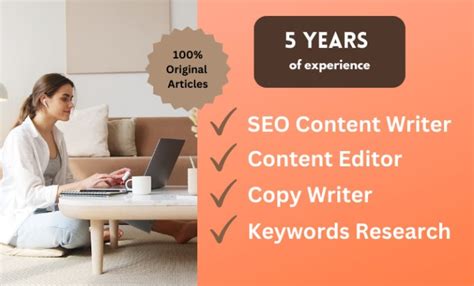Write Professional Seo Optimized Contents Creative Articles By