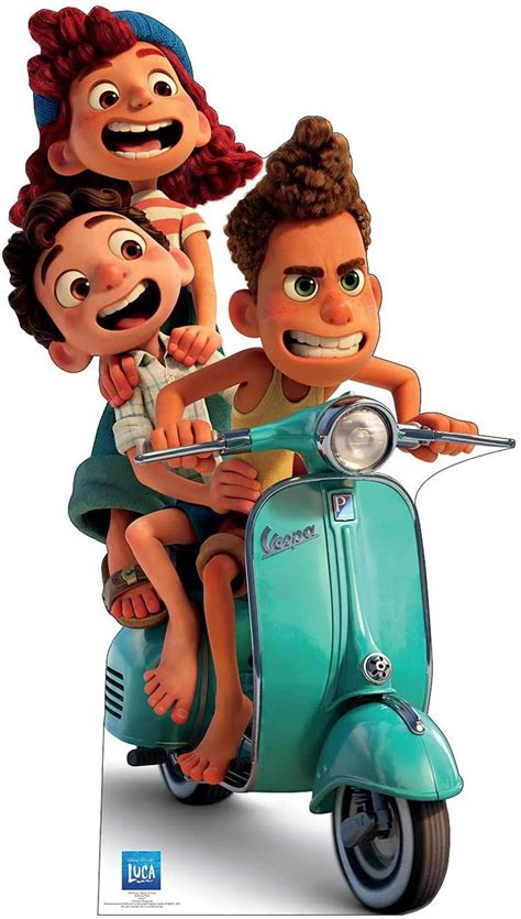 Luca Alberto And Giulia Life Size Cardboard Cutout Standup Disney