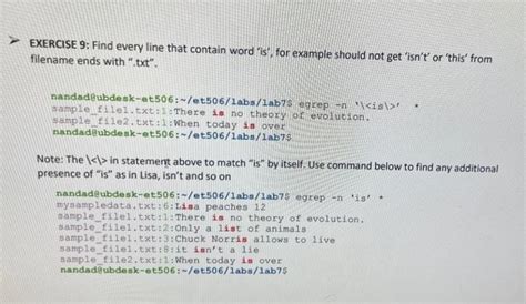 Solved Exercise 1 In Lab6 We Created For Files Named