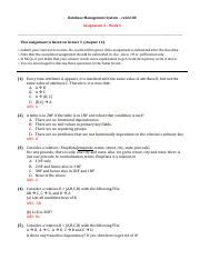 Database Management System Assignment Analysis Course Hero